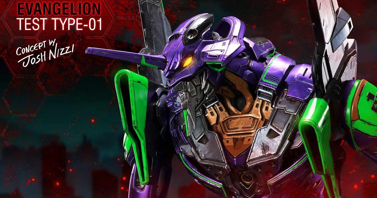 Neon Genesis Evangelion: Eva 01 is massive in this creepy character ...