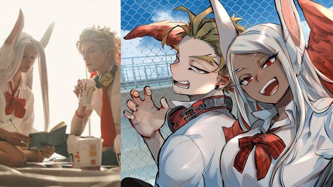 My Hero Academia A Joint Cosplay By Mirko And Hawks The Photos Of The