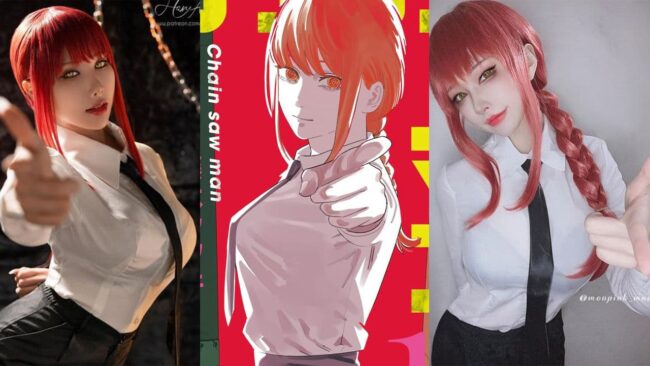 Two Makima cosplays by Chainsaw Man in comparison: the photos by Hane ...