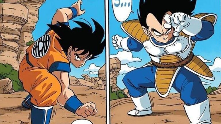Dragon Ball Z: Goku vs Vegeta in the epic cover art, reimagined by ...