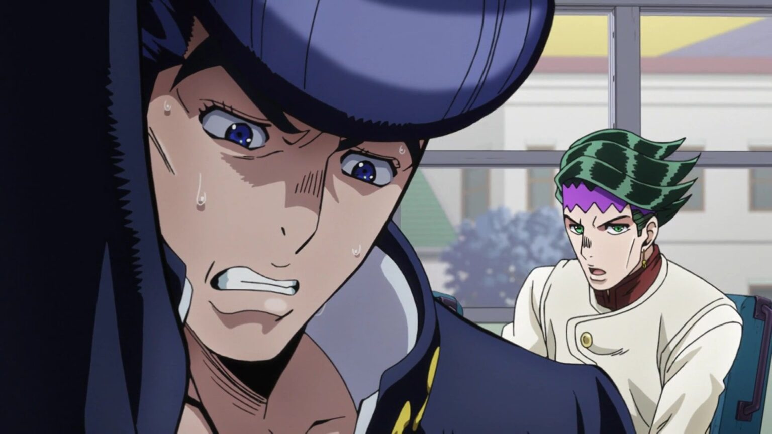 Jojo: Josuke and Rohan with the style of Stone Ocean in the ...