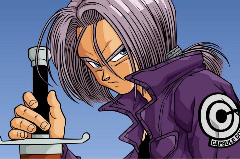 Dragon Ball Z: a cyberpunk-style Trunks from the future in fan artwork ...